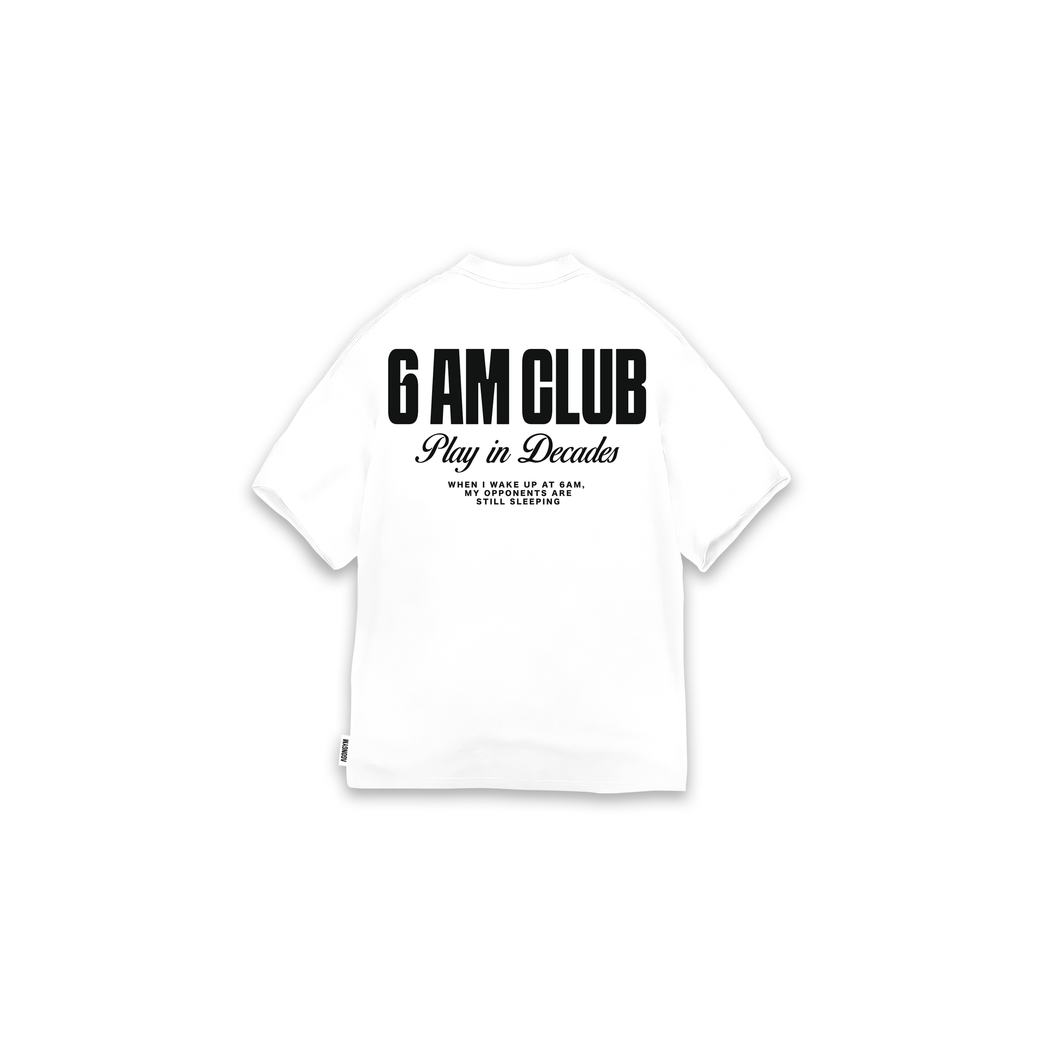 OVERSIZE 6AM CLUB - WHITE